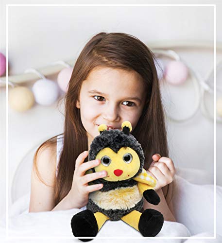 DolliBu Sitting Bee Plush - Super Soft Bee Insect Stuffed Animal, Cute Realistic Stuffed Animal Bee Plush Toy for Boys and Girls, Adorable Insect Plush Bee Gift for Baby, Kids, and Adults - 7 Inches