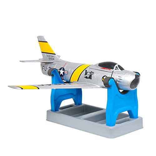 Ernst Manufacturing Ultra Stand for Model Airplanes - Durable Aircraft Assembly and Maintenance Work Stand - Fuel-Resistant Plastic, Features Tool Compartments - Blue