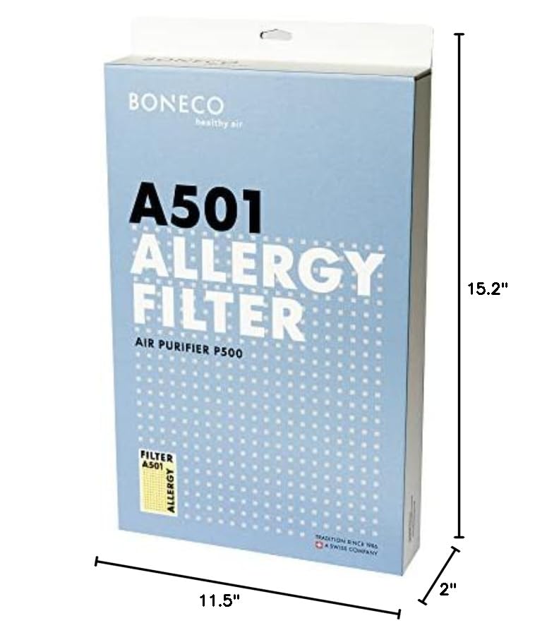 BONECO - Allergy HEPA Filter A501 with Activated Carbon for The P500 Air Purifier