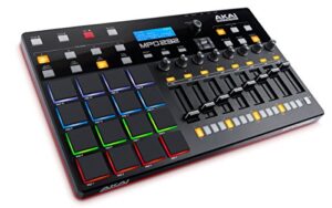 akai professional mpd232 | midi drum pad controller with software download package (16 pads / 8 knobs / 8 buttons / 8 faders)