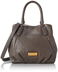 marc by marc jacobs new q fran weekender shoulder handbag, faded aluminum, one size