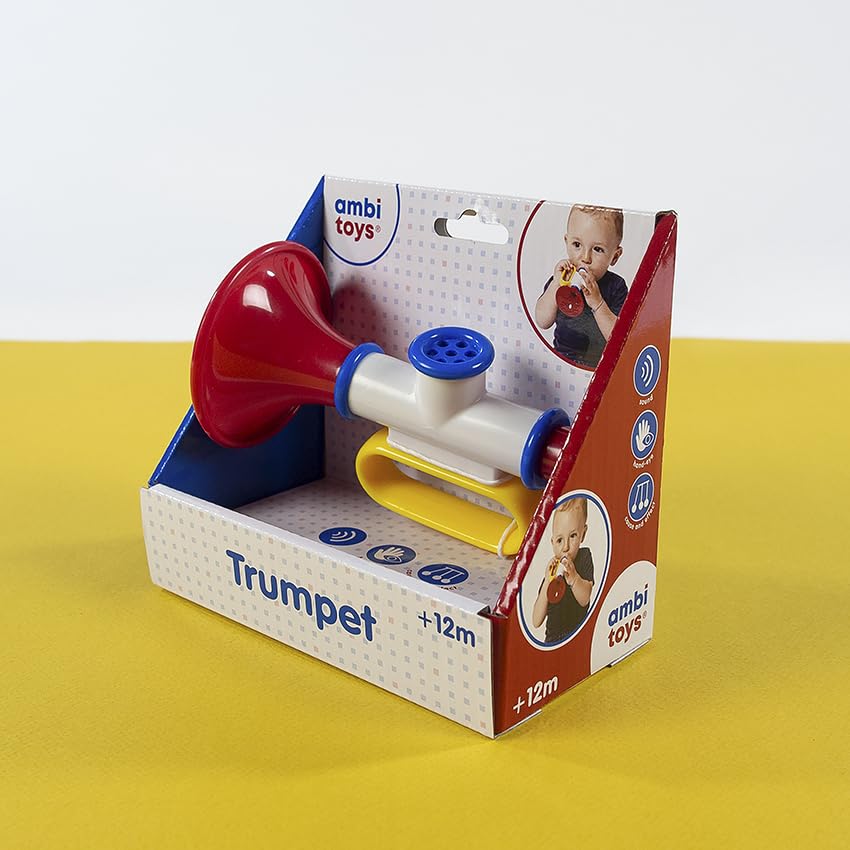 Ambi Toys, Trumpet, Musical Baby Toys, Ages 12 months+