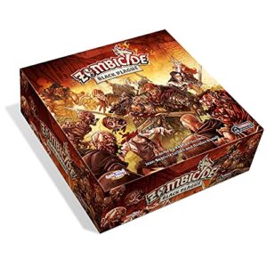 zombicide black plague board game (base) | strategy board game | cooperative board game for teens and adults | zombie board game | ages 14+ | 1-6 players | average playtime 1 hour | made by cmon