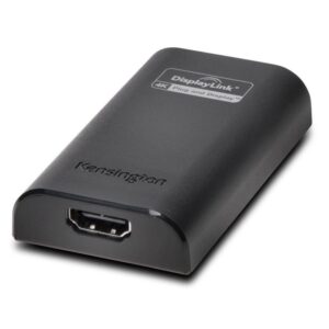 kensington vu4000 usb 3.0 to hdmi 4k video adapter (k33988ww), black