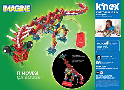 K’NEX Beasts Alive – K'NEXosaurus Rex Building Set – 255 Pieces – Ages 7+ Engineering Educational Toy