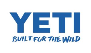 yeti built for the wild window decal blue