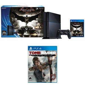 500gb playstation 4 batman arkham knight bundle + tomb raider: definitive edition