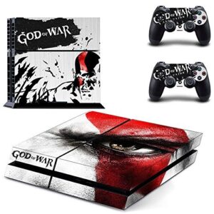 mightysticker ps4 designer skin game console p 2 controller decal vinyl protective covers stickers f sony playstation 4 - gow god of war 3 ascension kratos master ghost sparta warrior olympus saga