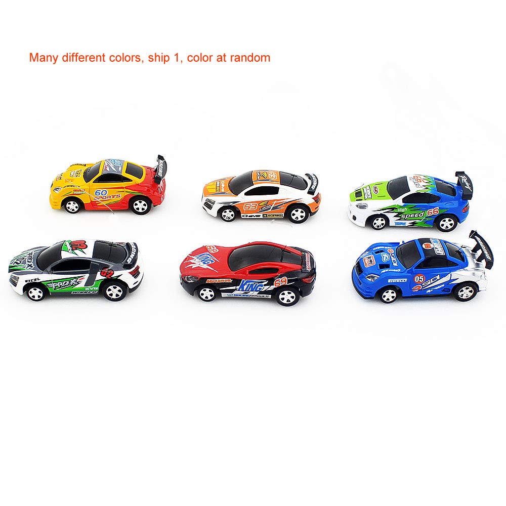 haomsj Mini Coke Can Speed Rc Radio Remote Conrtol Micro Racing Car with Led Lingts Kids Toys Gift (1PC)