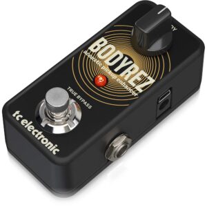 TC Electronic BODYREZ ACOUSTIC PICKUP ENHANCER Ultra-Compact Acoustic Guitar Pedal for Acoustic Pickup Enhancement with Studio-Quality Tone and Feedback Suppression