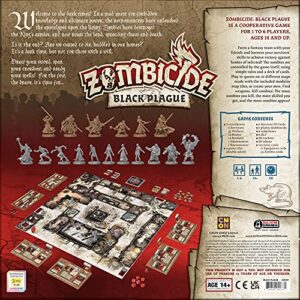 Zombicide Black Plague Board Game (Base) | Strategy Board Game | Cooperative Board Game for Teens and Adults | Zombie Board Game | Ages 14+ | 1-6 Players | Average Playtime 1 Hour | Made by CMON