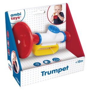 ambi toys, trumpet, musical baby toys, ages 12 months+