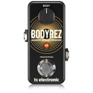 tc electronic bodyrez acoustic pickup enhancer ultra-compact acoustic guitar pedal for acoustic pickup enhancement with studio-quality tone and feedback suppression