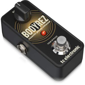 TC Electronic BODYREZ ACOUSTIC PICKUP ENHANCER Ultra-Compact Acoustic Guitar Pedal for Acoustic Pickup Enhancement with Studio-Quality Tone and Feedback Suppression