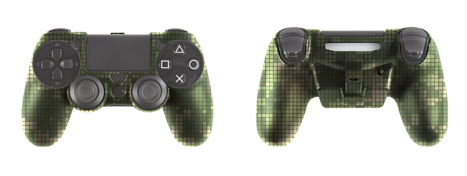 Gioteck Controller Skin Plus Camo with Built-in Battery - PlayStation 4