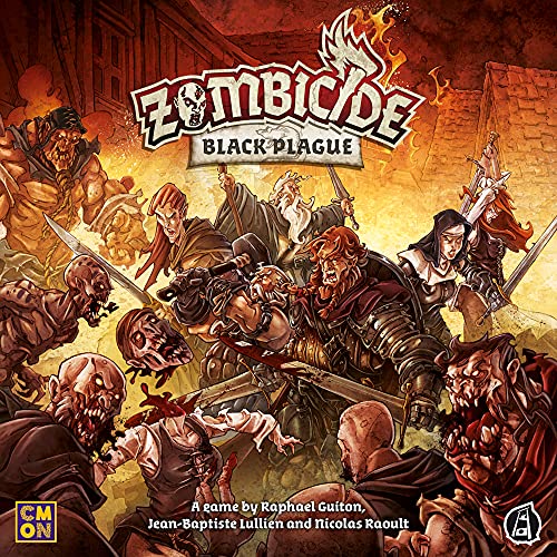 Zombicide Black Plague Board Game (Base) | Strategy Board Game | Cooperative Board Game for Teens and Adults | Zombie Board Game | Ages 14+ | 1-6 Players | Average Playtime 1 Hour | Made by CMON