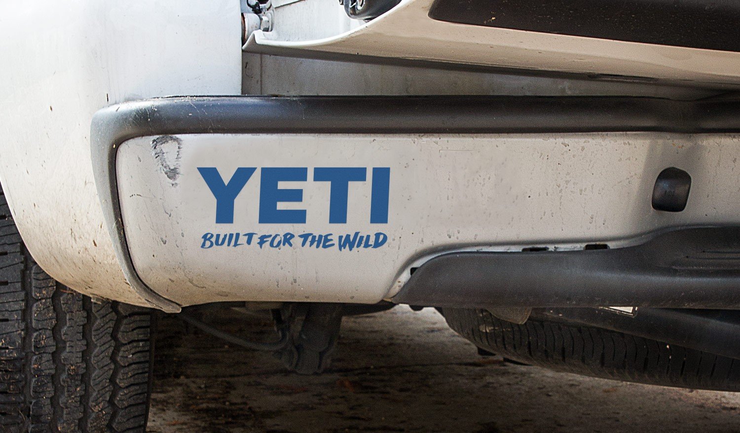 YETI Built for The Wild Window Decal Blue