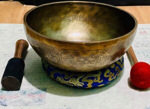 singing bowl nepal-10" inch healing buddha yoga bowl- hand hammered tibetan singing bowls, hand carving from nepal