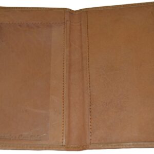 Genuine Leather Simple Check Book Holder Style - Mw156cf (Tan)