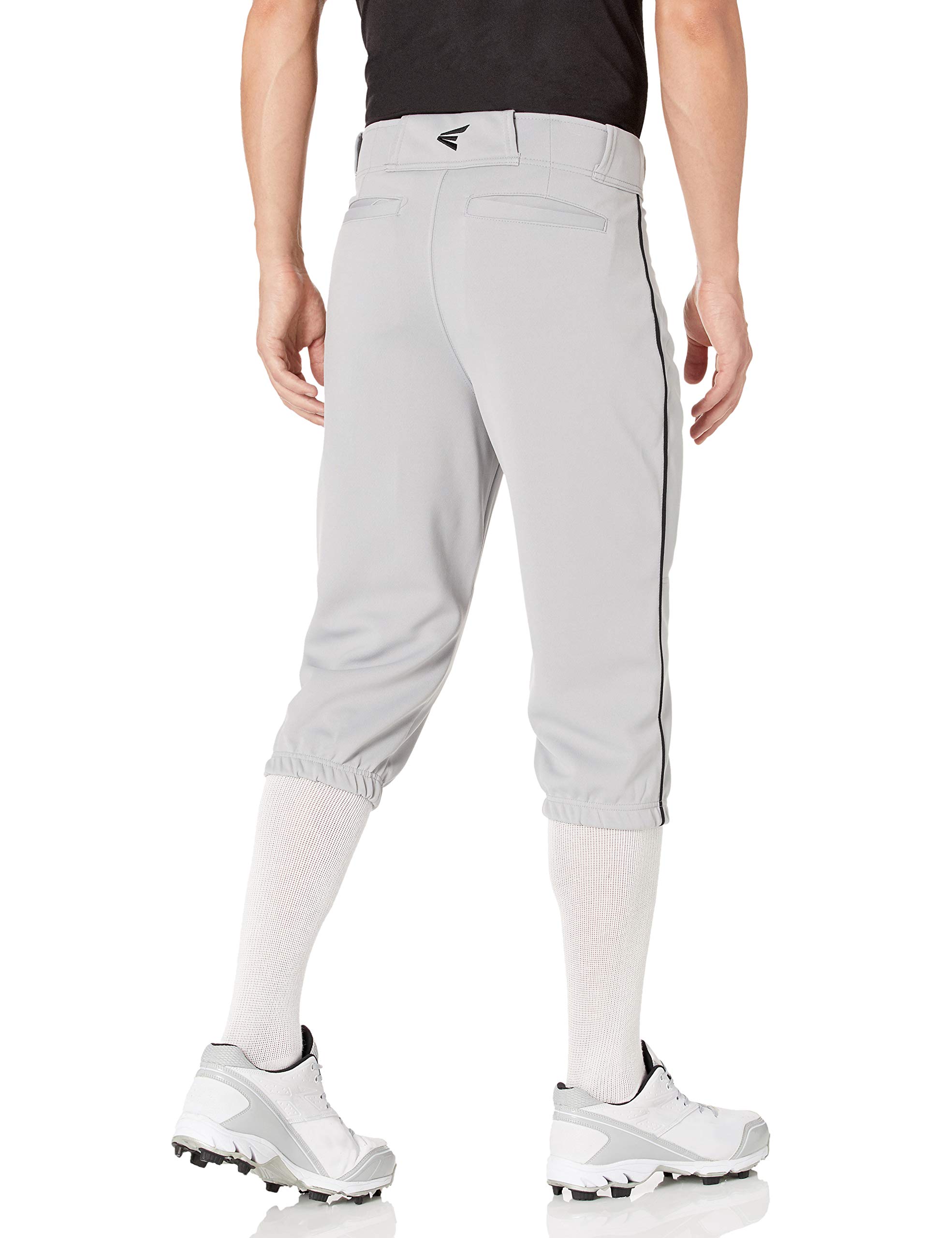 EASTON PRO+ KNICKER Baseball Pant | 2020 | Adult | Large | Grey Black | Scotchgard Stain Release + Moisture Wicking