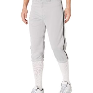 EASTON PRO+ KNICKER Baseball Pant | 2020 | Adult | Large | Grey Black | Scotchgard Stain Release + Moisture Wicking