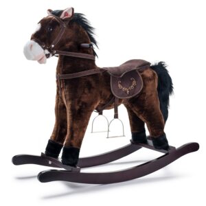 joon rocking horse pony, dark brown