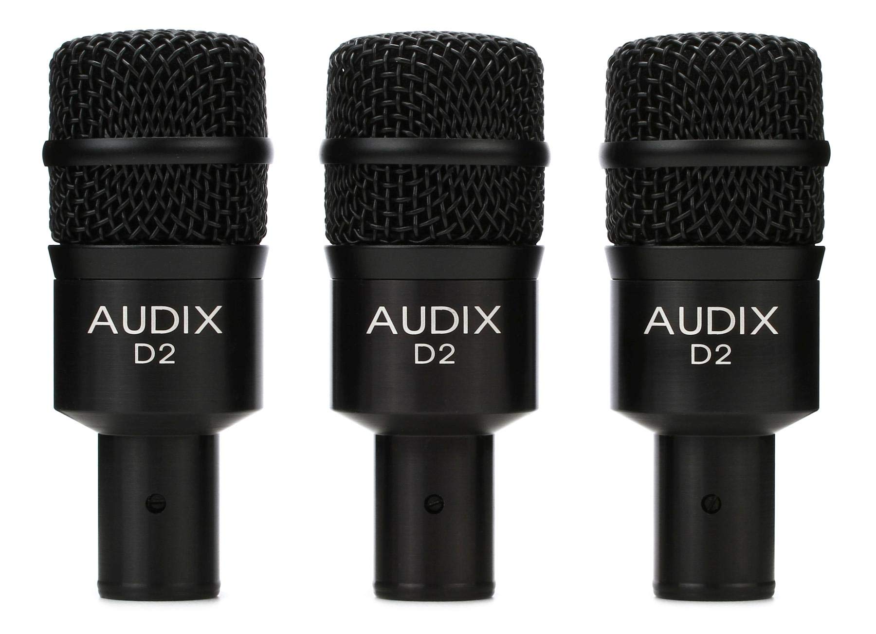 Audix D2 Trio Dynamic Microphone 3-pack for Kick Drums, Toms, and Bass Instruments