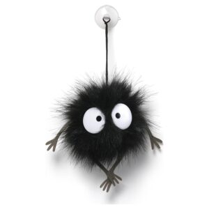 gund studio ghibli spirited away soot sprite window cling plush, 1.5"