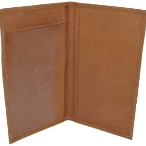 Genuine Leather Simple Check Book Holder Style - Mw156cf (Tan)