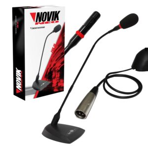 novik neo fnk 10 cardioid condenser gooseneck microphone, directional