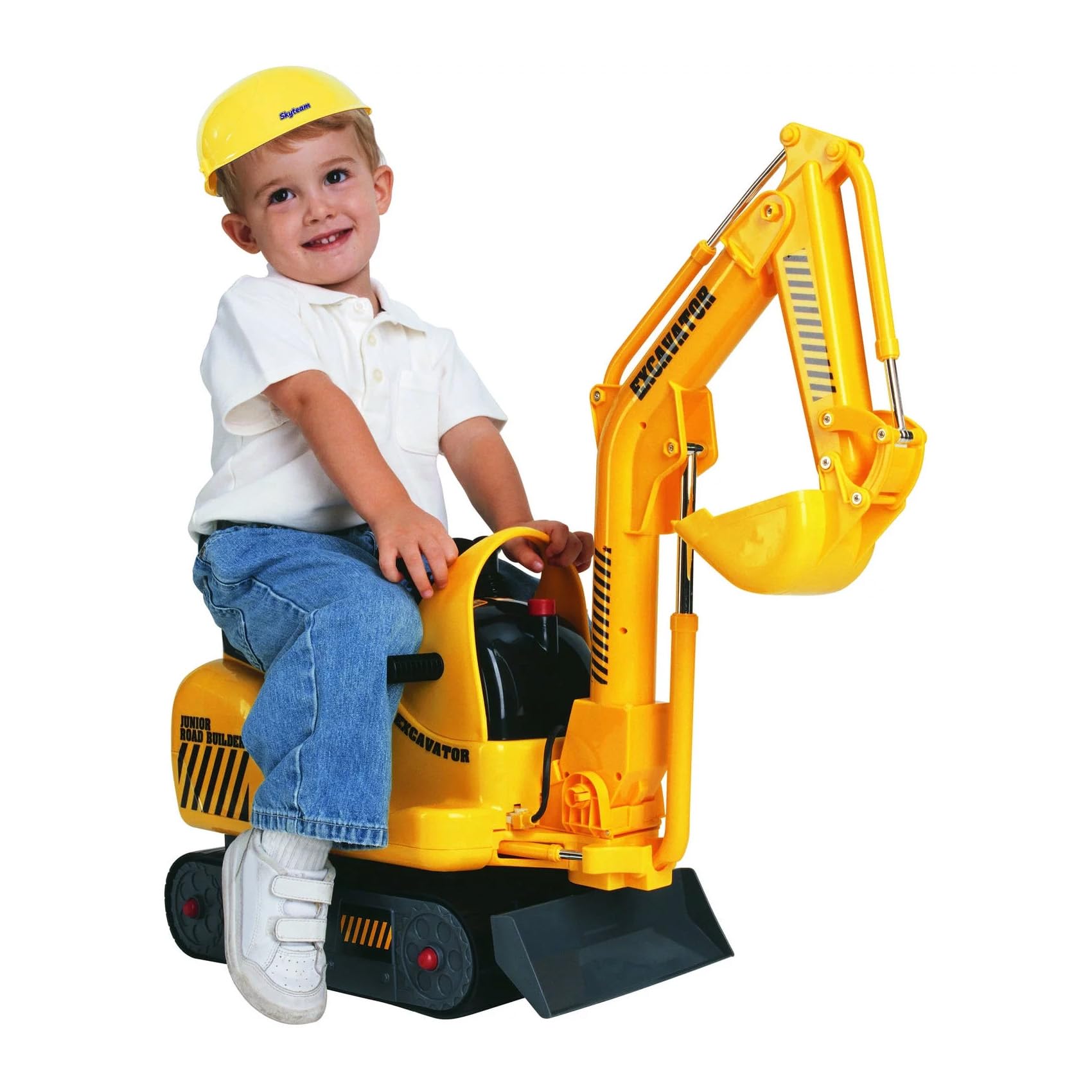 Skyteam Micro Excavator Ride On , Yellow 31.5 x 26 x 9"