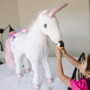 Melissa & Doug Giant Unicorn - Lifelike Stuffed Animal (over 2 feet tall)