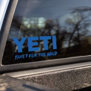 YETI Built for The Wild Window Decal Blue