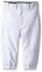 easton pro+ knicker baseball pant, youth, small, white