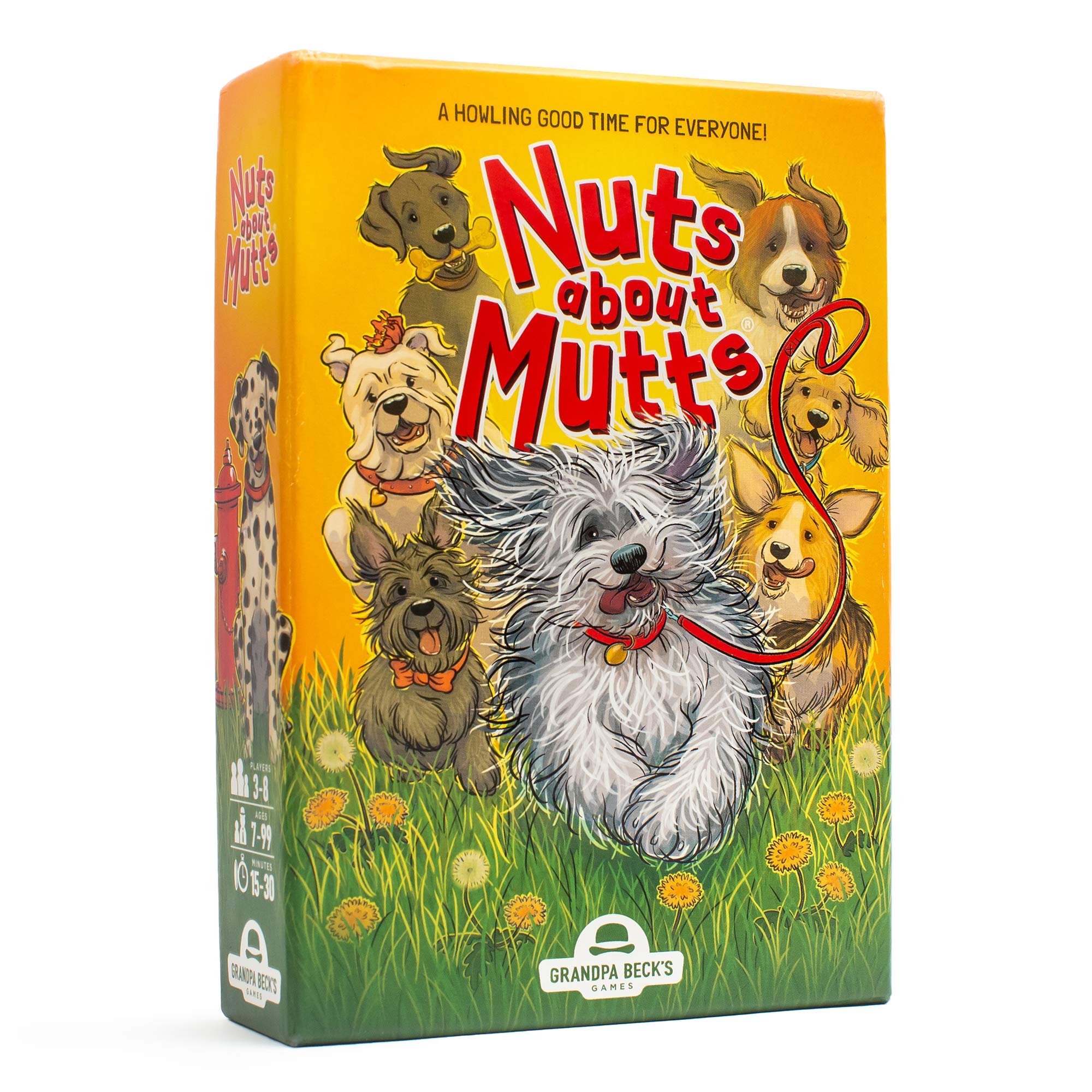 Grandpa Beck's Games Nuts About Mutts - Family-Friendly Hand-Elimination Card Game - for Kids, Teens, and Adults - from The Creators of Cover Your Assets - 3-8 Players, Ages 7+