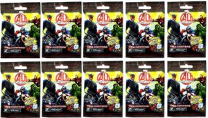 dice masters 10 (ten) boosters packs of marvel avengers age of ultron dice building game (10 random booster packs)