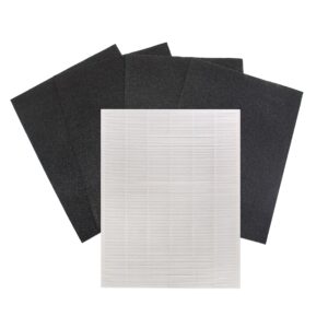 LifeSupplyUSA Replacement True HEPA Includes 4 Replacement Carbon Filters Compatible with Winix 115115 Size 21