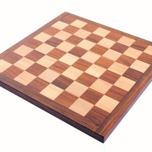 StonKraft Wooden Chess Board Without Pieces for Professional Chess Players - Appropriate Wooden & Brass Chess Pieces Chessmen Available Separately by Brand (16x16 Acacia)