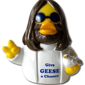 CelebriDucks - Give Geese A Chance - Floating Rubber Ducks - Collectible Bath Toy Gift for Kids & Adults of All Ages