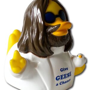 CelebriDucks - Give Geese A Chance - Floating Rubber Ducks - Collectible Bath Toy Gift for Kids & Adults of All Ages