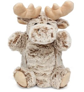 dollibu moose plush hand puppet for kids - soft plush stuffed animal hand puppet toy for puppet show games & puppet theaters for kids, adult's cute puppets educational toy to teach children & toddlers