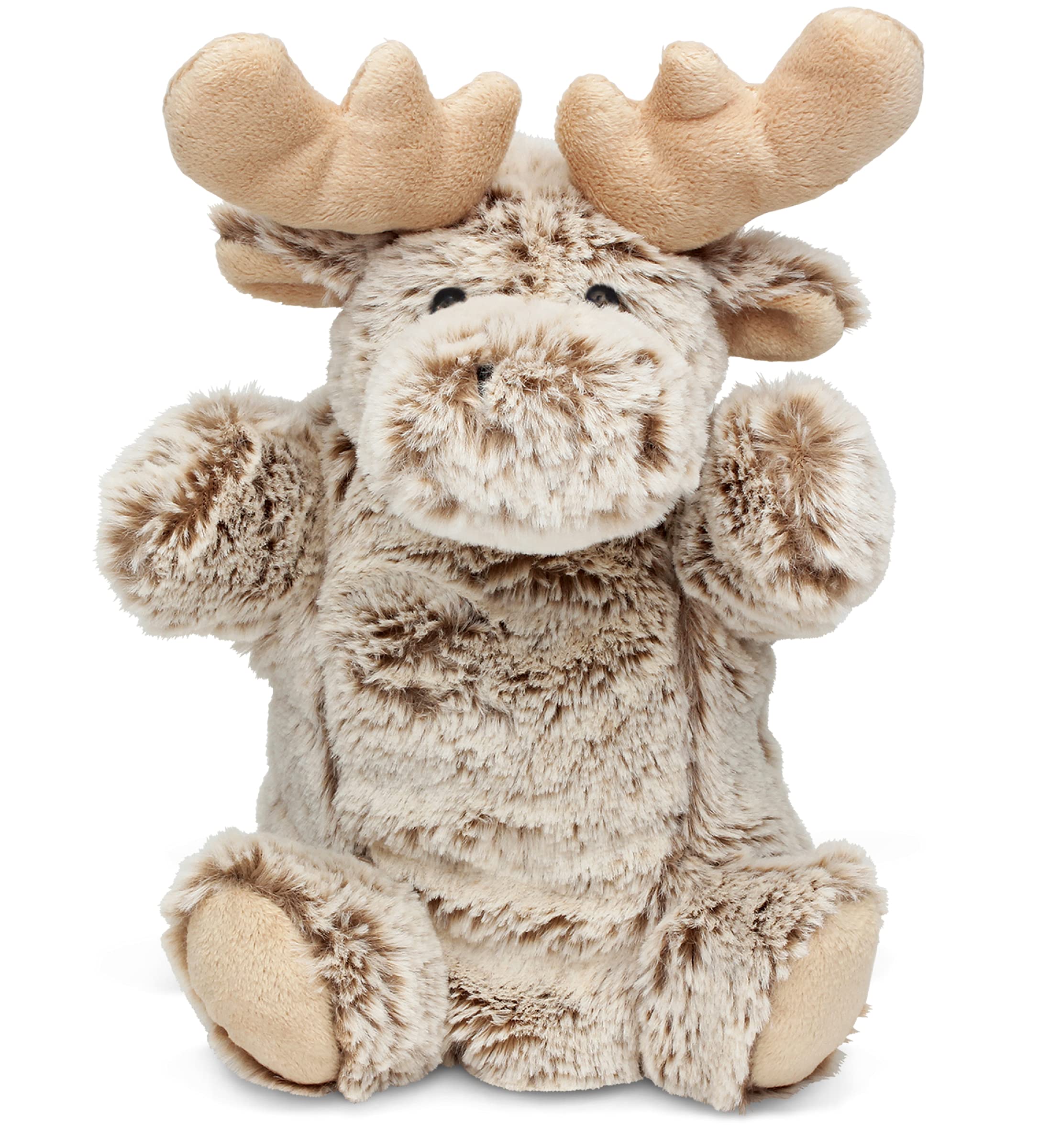 DolliBu Moose Plush Hand Puppet For Kids - Soft Plush Stuffed Animal Hand Puppet Toy for Puppet Show Games & Puppet Theaters for Kids, Adult's Cute Puppets Educational Toy to Teach Children & Toddlers