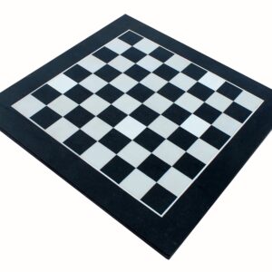 StonKraft Collectible White Natural Stone & Black Marble Chess Board Without Pieces Pawns - Decorative Stone Chess - Home Decor - 12" Inches