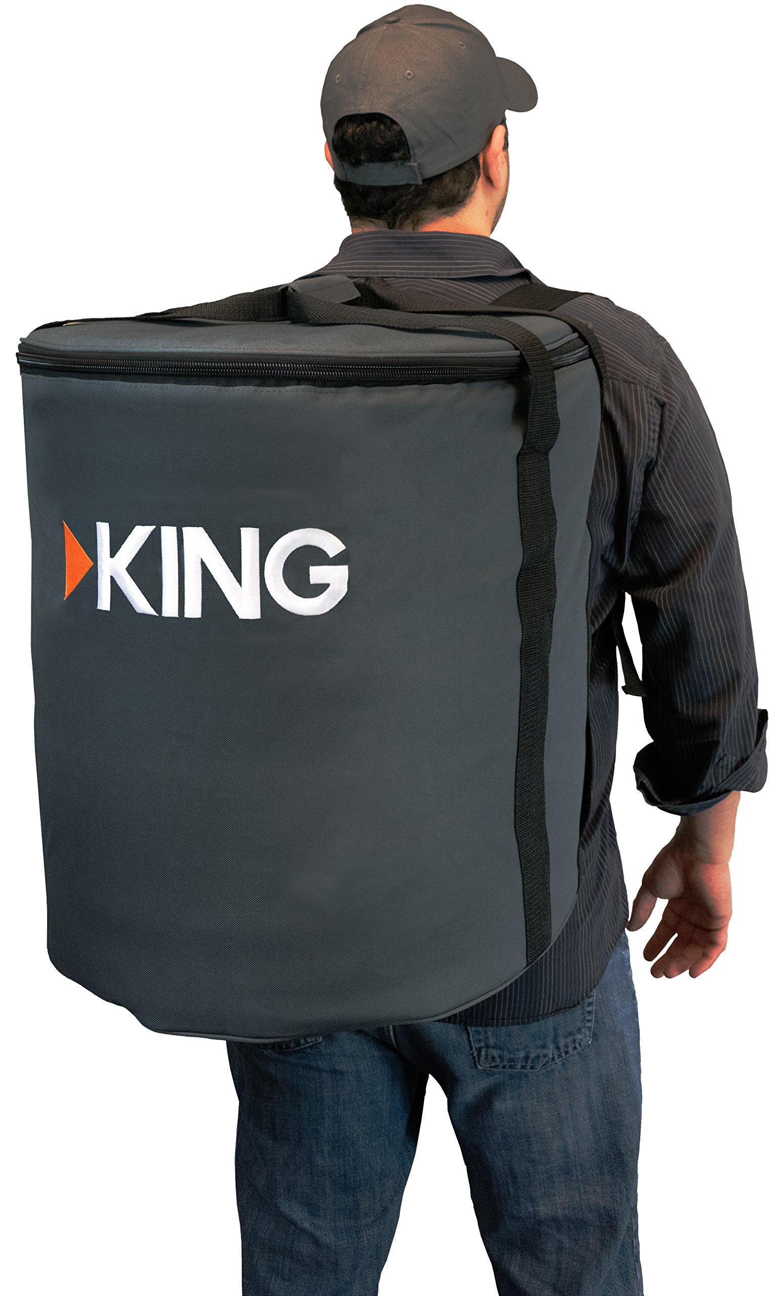 KING CB1000 Carry Bag for Portable Satellite Antenna,Gray