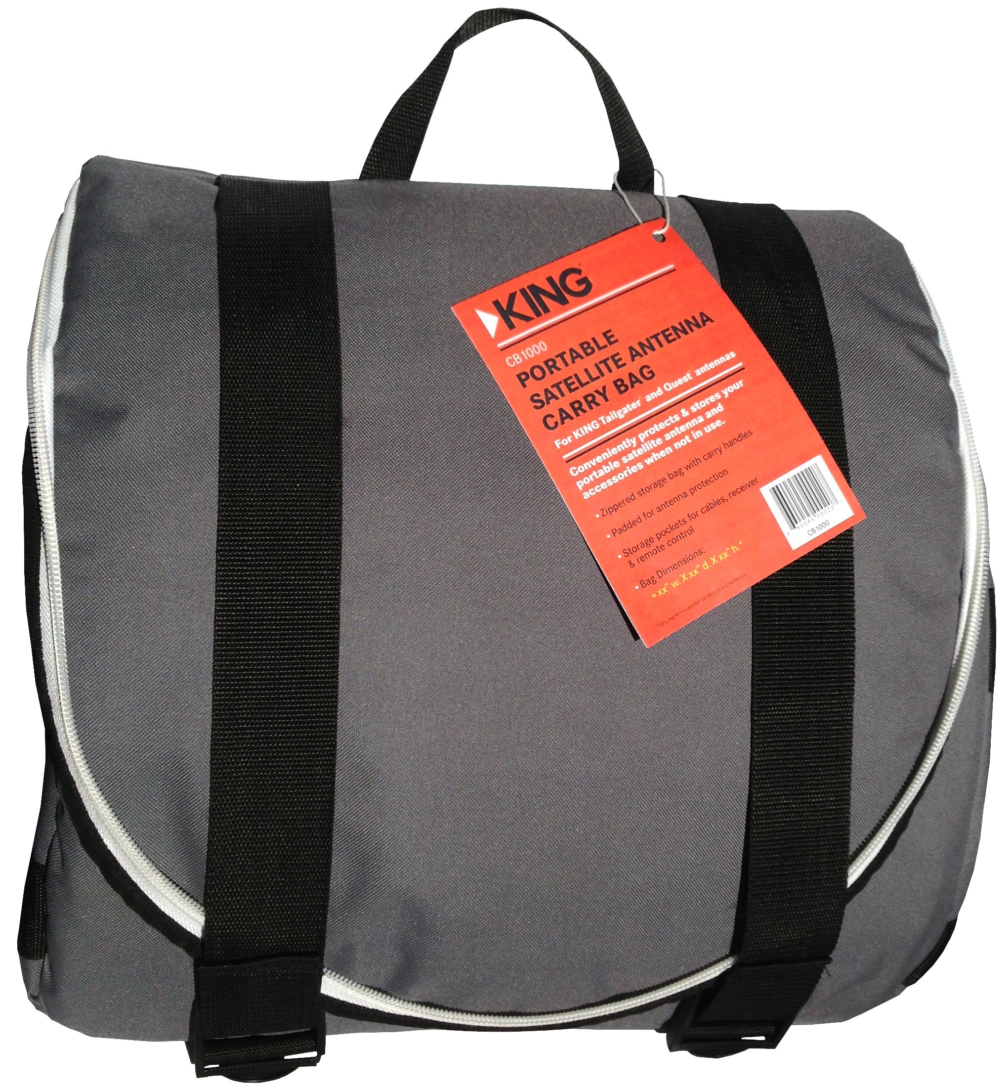 KING CB1000 Carry Bag for Portable Satellite Antenna,Gray