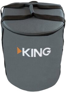 king cb1000 carry bag for portable satellite antenna,gray