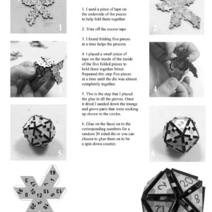 Crafts - 20 Sided Dice - Art Kit - RAW Wood 1.5"x1.5" (Includes 1 die only) Assembly Required