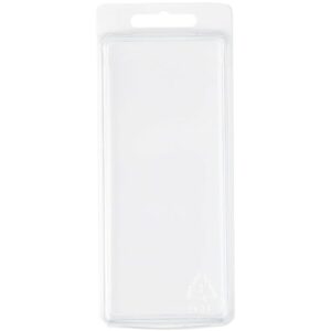 collecting warehouse clear plastic clamshell package / storage container, 5.375" h x 2.25" w x 1.25" d, pack of 10