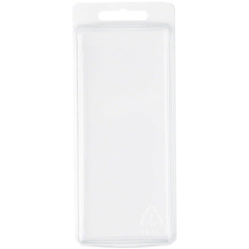 Collecting Warehouse Clear Plastic Clamshell Package / Storage Container, 5.375" H x 2.25" W x 1.25" D, Pack of 10