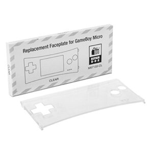 game boy micro replacement faceplate (clear)